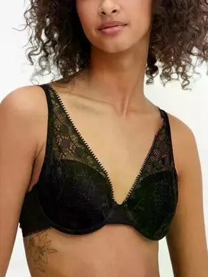 Chantelle Day To Night Lace-overlay Underwired Bra - Black