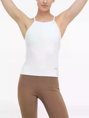 CASALL Built-in Bra Halterneck Tank Top - White