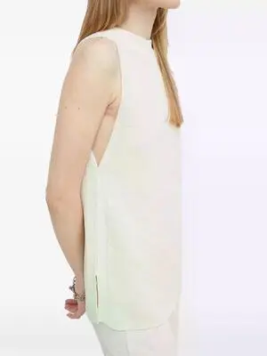 BRUUNS BAZAAR Side-slit High-neck Blouse