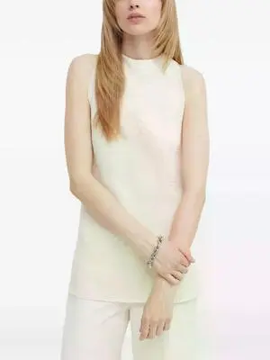 BRUUNS BAZAAR Gallberry Devika Side-slit High-neck Blouse - Neutrals