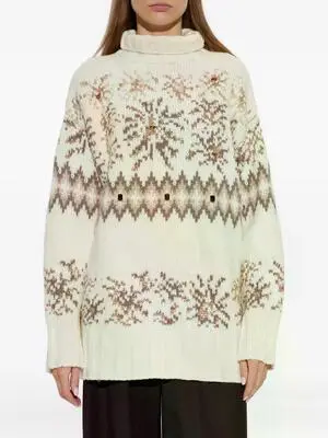 Fabiana Filippi Appliqué Turtleneck Sweater