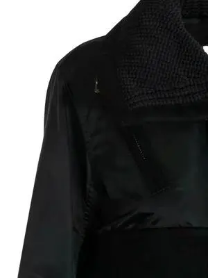Sacai Ribbed-knit Collar Jacket