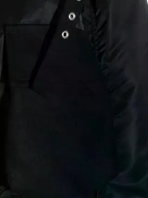Sacai Ribbed-knit Collar Jacket