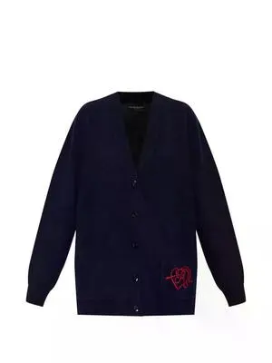 Emporio Armani Embroidered Patch-pocket Cardigan