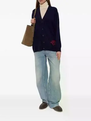 Emporio Armani Embroidered Patch-pocket Cardigan