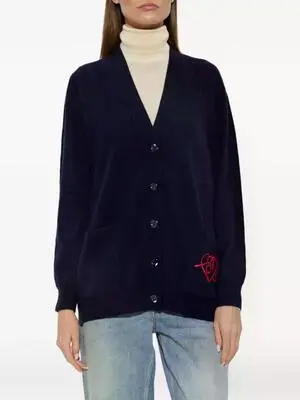 Emporio Armani Embroidered Patch-pocket Cardigan