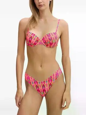 Chantelle Chevron-print Bikini Top