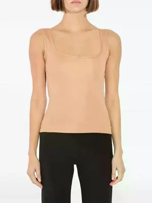THE PARK Sawyer Square-neck Tank Top - Neutrals