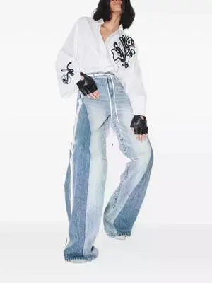 Hellessy Tay Panelled Drawstring Jeans - Blue