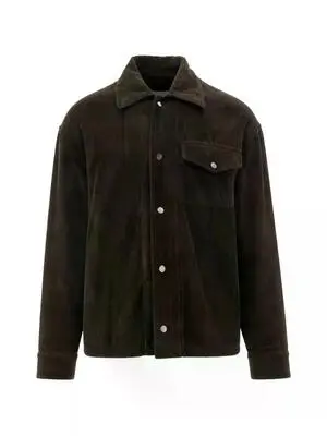 PAOLO PECORA Corduroy Chest-pocket Jacket - Brown