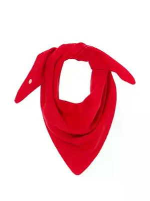 Claudie Pierlot Triangular Wool Scarf - Red