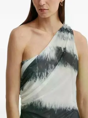 BRUUNS BAZAAR One-shoulder Print Blouse