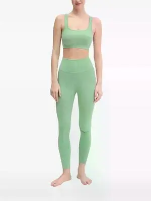 CASALL Scallop High-waisted Leggings - Green