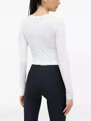 CASALL Logo-print Cropped T-shirt - White