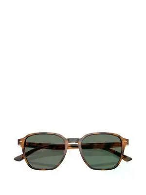 Brooks Brothers Tortoise-effect Squared-frame Sunglasses
