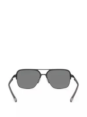 Brooks Brothers Pilot-frame Semi-rim Sunglasses