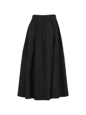 Filippa K Pleated A-line Midi Skirt