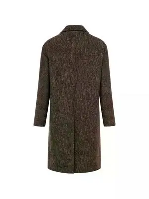 PAOLO PECORA Double-breasted Tweed Coat
