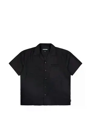 NEIGHBORHOOD Hawaiian Embroidered Logo Shirt - Black