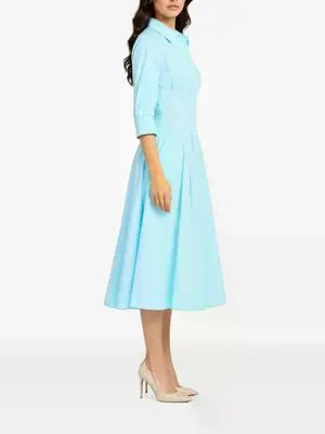 Simkhai Jazz Pintuck A-line Midi Shirt Dress