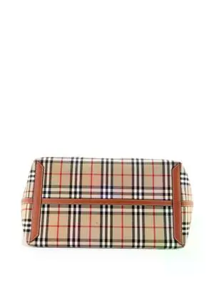 Burberry London Vintage Check Canvas Large Tote Bag