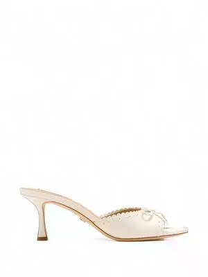 Badgley Mischka Yaritza Bow-detail Sandals - White
