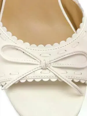 Badgley Mischka Yaritza Bow-detail Sandals - White