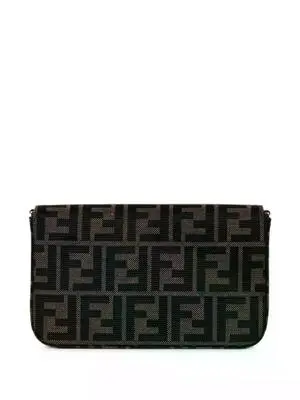 Fendi Zucca Ff-motif Clutch Bag