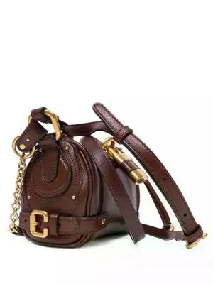 Chloé Small Paddington Leather Shoulder Bag - Brown