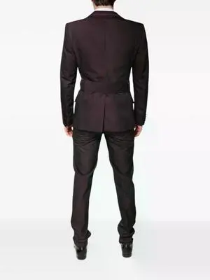 Dolce & Gabbana Satin-trimmed Belted Suit