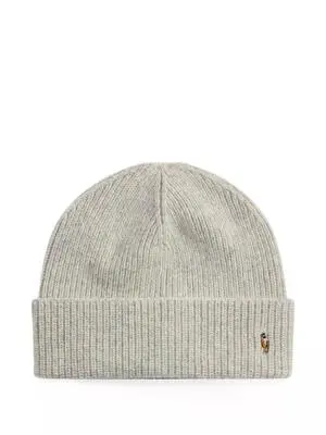 Polo Ralph Lauren Signature Pony Wool-blend Beanie - Grey
