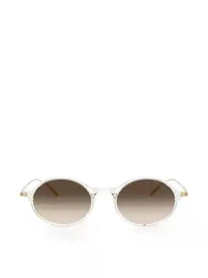 Giorgio Armani Oval-frame Sunglasses - Neutrals