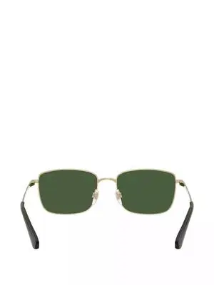 Burberry Rectangle-frame Metal Sunglasses