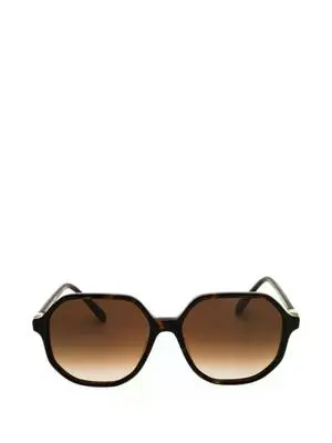SWAROVSKI Tortoiseshell-effect Square-frame Sunglasses