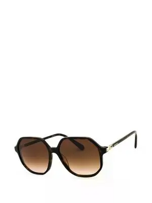 SWAROVSKI Tortoiseshell-effect Square-frame Sunglasses