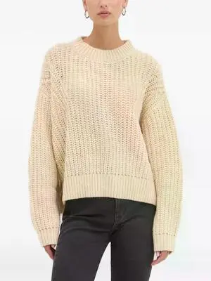 BILLABONG Good Fortune Chunky-knit Crew-neck Sweater - Neutrals