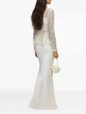 SELF-PORTRAIT Sequin-embellished Maxi Dress