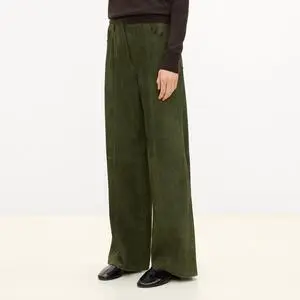 Theory Wide-leg Pant In Suede
