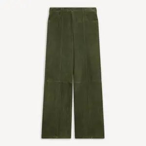 Theory Wide-leg Pant In Suede
