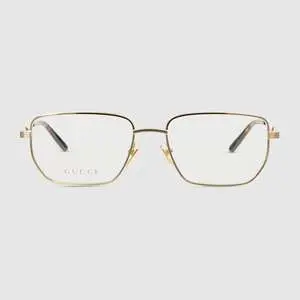 Gucci Rectangular Optical Frame - Gold