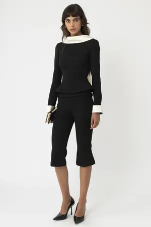 Arakii Wide Cuff Blazer - Black