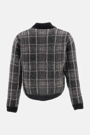 Our Legacy Fuzzy Alpaca Blend Polo Sweater
