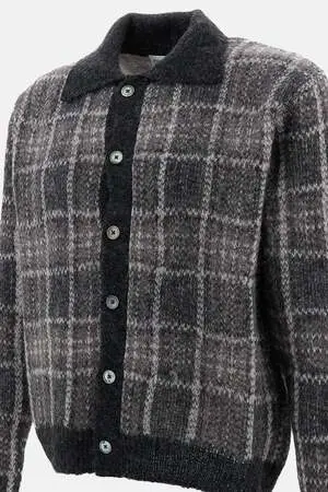 Our Legacy Fuzzy Alpaca Blend Polo Sweater