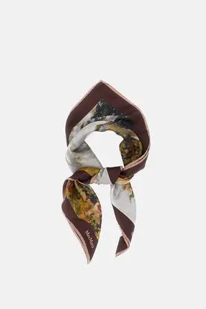 Max Mara Silk Twill Maxi Square Scarf - Multicolor