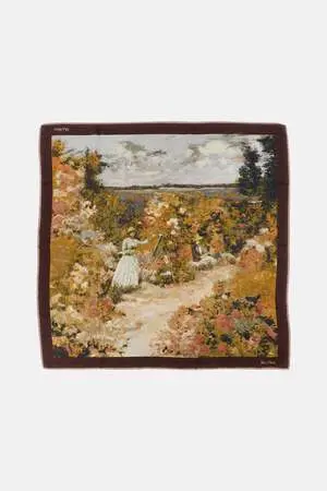 Max Mara Max Mara Women Silk Twill Maxi Square Scarf Multicolor