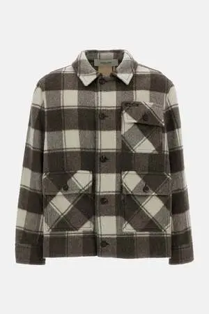 GOLDEN GOOSE Journey Check Boxy Shirt Jacket - Multicolor