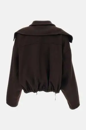 Sportmax Wool Bomber Jacket With Removable Bib