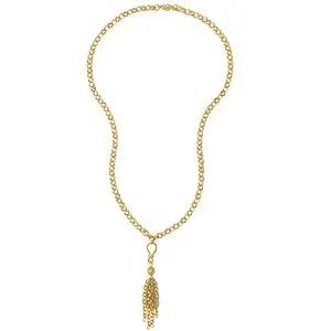 ALEXIE OF ATHENS Delphine Tassel Chain Necklace - Gold