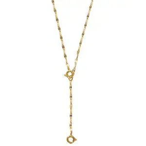 ALEXIE OF ATHENS Gemma Mirror Drop Chain Charm Necklace - Gold