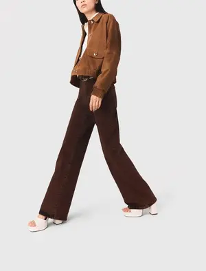 Maje Bootcut Jeans With Chain